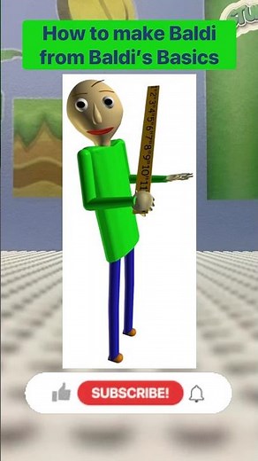 How to make Baldi from Baldi’s Basics #lego #baldi #gaming #baldisbasics