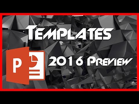 Templates and Template Customization - 2 - PowerPoint (PPT) 2016 Tutorial