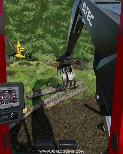 Loaderman Showing Off Log Stacking Skills #fdrlogging #farmingsimulator22 #farmingsimulator #logging #eltec #bclogger #forestry #logloader #simulation