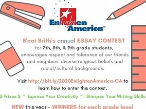 Enlighten America 2020 Essay Contest for 7th, 8th, & 9th graders