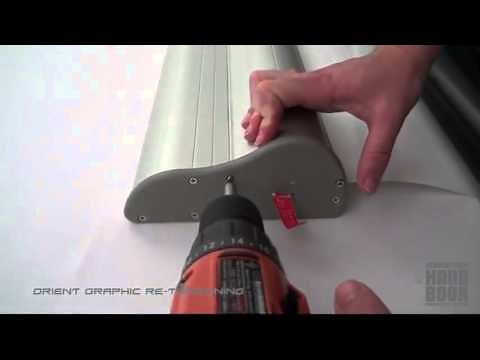 How to Attach a Graphic to an Orient Banner Stand and Retension Setup Instructions