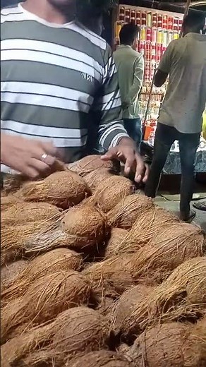 Coconut🥥Rate of coconut, two for 50 rupees and one piece for 25 rupees, this is the rate in Delhi...