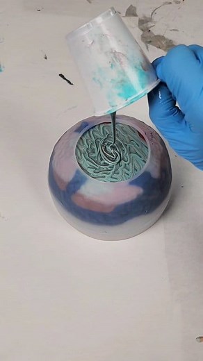 Having fun with a new #resin mold #mixedmediagirl | Mixed Media Girl