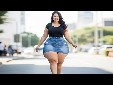 Plus Size Denim Skirt Lookbook | London Street-Style Inspiration for Every Curve