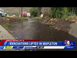 Evacuations lifted in Mapleton