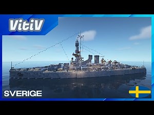 HSwMS Sverige - Sverige-class Coastal Defence Ship - Minecraft