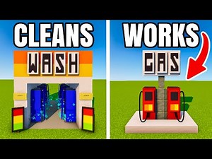 HOW TO MAKE A WORKING GAS STATION in Minecraft