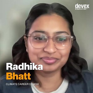 Where are the biggest opportunities in global development right now? Climate career coach Radhika Bhatt notes that as organizations respond to shrinking budgets, there is a clear and urgent demand for professionals with proven funding expertise. Watch the recording of the career event via the link in the comments. #careers #opportunities #funding #globaldevelopment | Devex