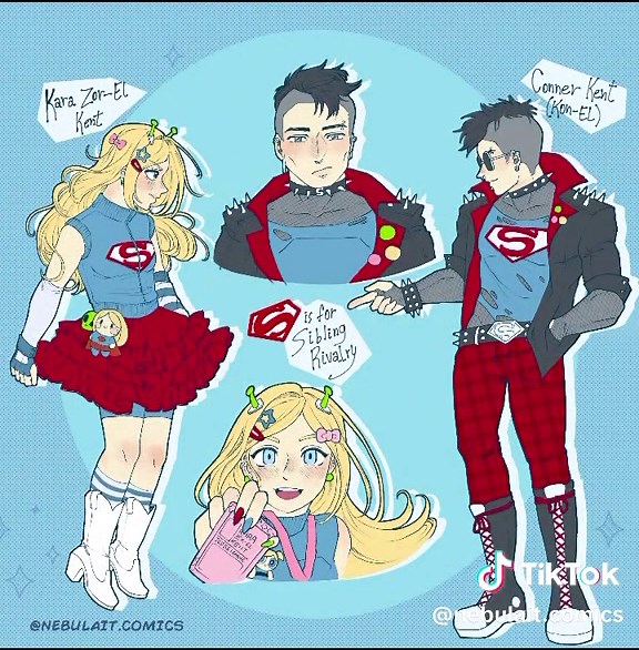 A responder a @luis.giacomelli O trio tá completo agora (〃^ー^〃) #superman #superfamily #connerkent #supergirl #jonkent #karazorel #fyp