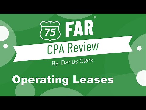 CPA FAR Exam-Operating Leases-Darius Clark