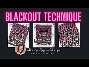Stunning Blackout Technique! How to Use Embossing Folders for Bold Designs