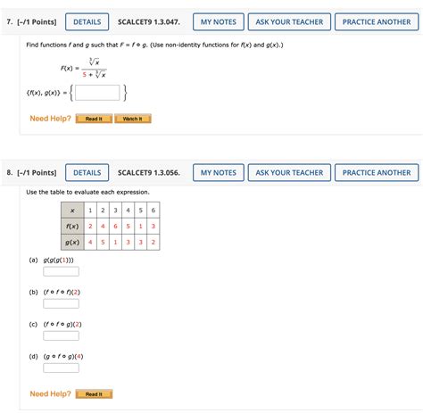 solved find functions f and g such that f f∘g use