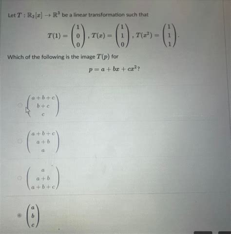 [solved] let t r2 x] r be a linear transformation such that course hero