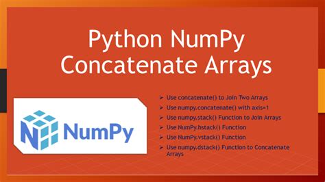 How To Concatenate Numpy Arrays Spark By Examples