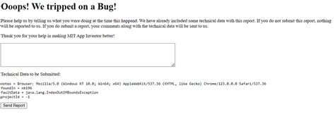FoundIn Nb196 FaultData Java Lang IndexOutOfBoundsException Bugs