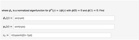 solved 1 point use eigenvalues and eigenfunction expansion