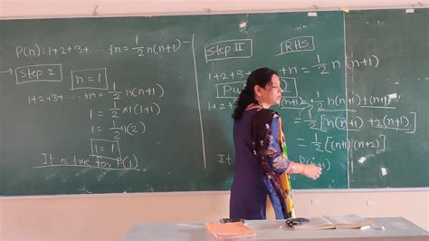 dm discrete mathematics se cse it example on principle of mathematical induction youtube