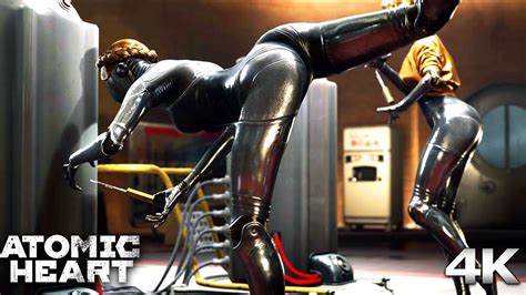 Atomic Heart All Robot Girl Twins Scenes 4k Uhd Atomic Heart Game