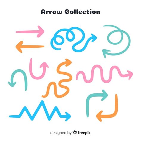 Free Vector Collection Of Arrows In Different Colors