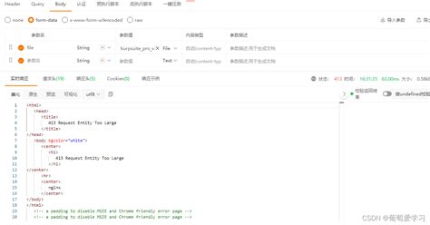 解决 springboot项目文件上传413超过默认大小（nginx和tomcat默认配置修改） springboot 413 csdn博客