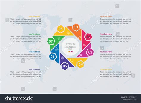 Infographic Business Pie Chart For Options Royalty Free Stock Vector