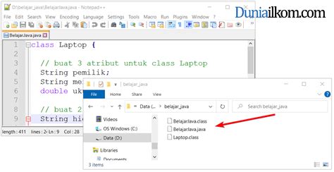tutorial oop java cara membuat class dan object