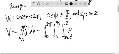 solved use spherical coordinates to find the volume of the region bounded below by the plane z 1
