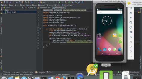 android button and textview with kotlin youtube