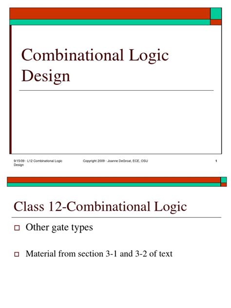 combinational logic design pdf logic gate binary coded decimal