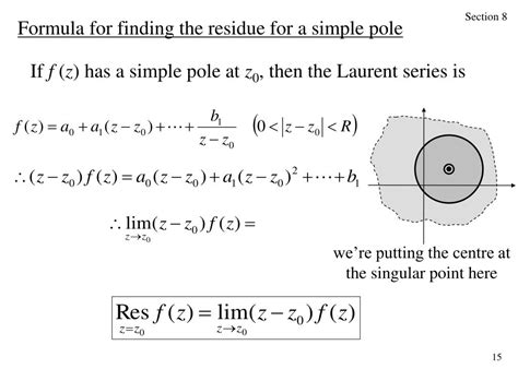 ppt 1 the residue 2 evaluating integrals using the residue 3 formula for the residue