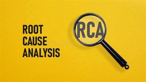 Root Cause Analysis RCA Is Shown Using The Text Stock Photo Image Of
