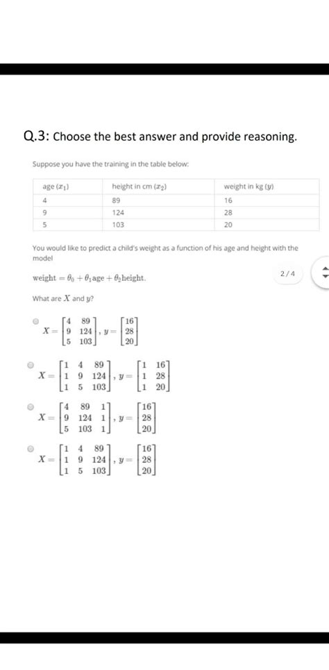 solved q 3 choose the best answer and provide reasoning