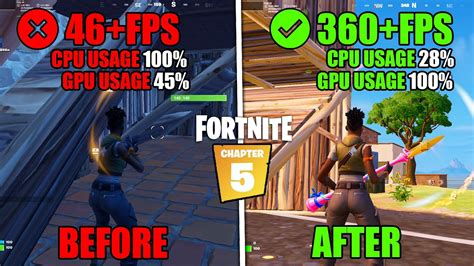How To Fix High CPU Usage Low GPU Usage In Fortnite Chapter 5