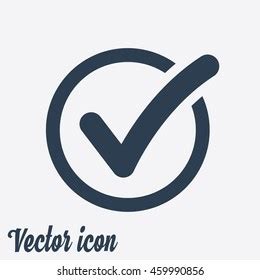 Check List Button Icon Check Mark Stock Vector Royalty Free