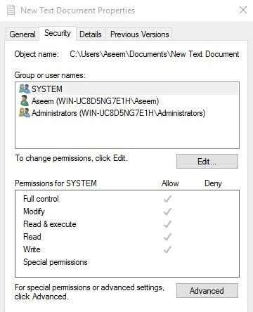 How To Set File And Folder Permissions In Windows