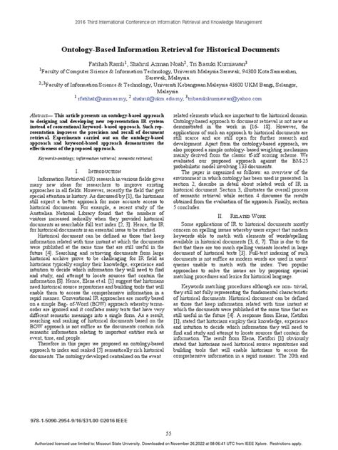 ontology based information retrieval for historical documents download free pdf ontology