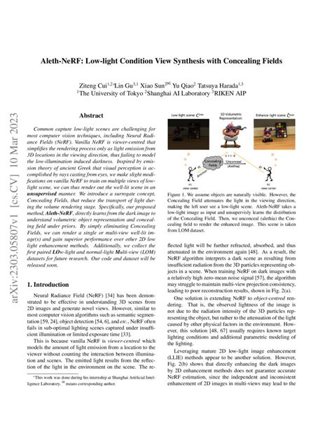 aleth nerf low light condition view synthesis with concealing fields deepai