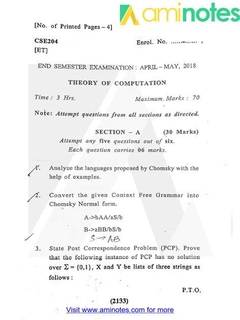 cse204 theory of computation 2018 pdf