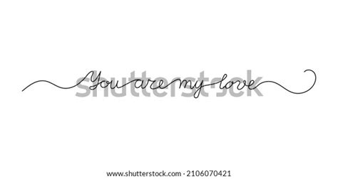 Continuous One Line Script Cursive Text Stock Vector Royalty Free