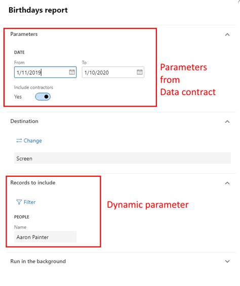 add a new parameter to ssrs reports in dynamics 365 for finance and operations docentric ax