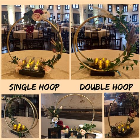 Hula Hoop Wedding Centerpieces