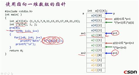 c语言：使用指针操作二维数组 csdn博客