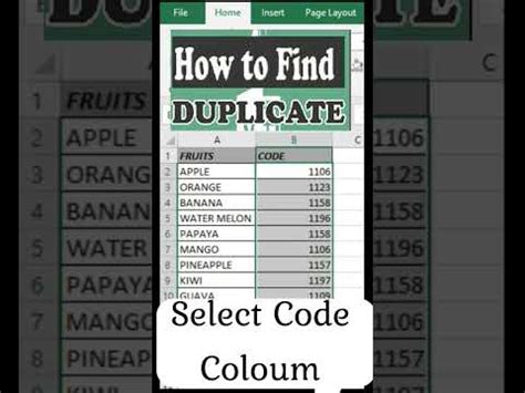 How To Find Duplicate In Excel Excel Tutorial YouTube