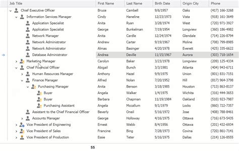 WinForms Tree List Multi Column TreeView DevExpress