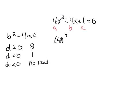 solved in problems 39 48 determine the discriminant of each quadratic equation use the value