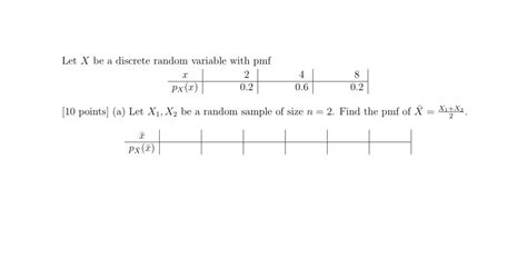 let x be a discrete random variable with pmf [10