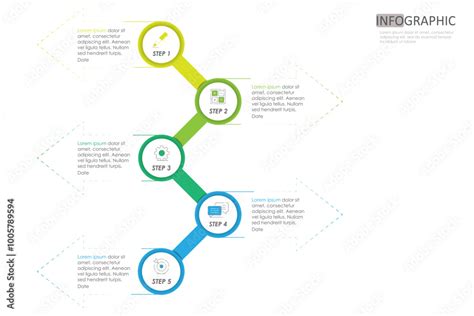 Timeline Arrow Weekly Planner Schedule Project Diagram Infographics
