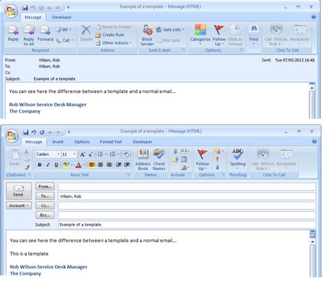 Creating And Using Templates In Outlook And Outlook To Save