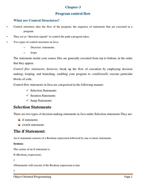 c cha pdf control flow boolean data type