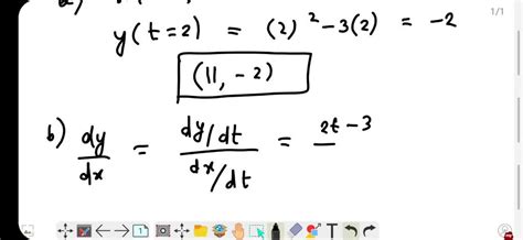 solved at time t the position of a particle moving on a curve is given by x t 3 t 2 1 and y t